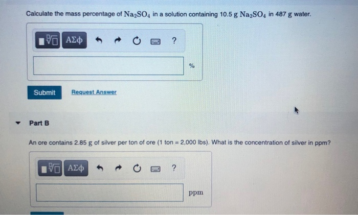 Solved Calculate the mass percentage of Na2SO4 in a solution | Chegg.com