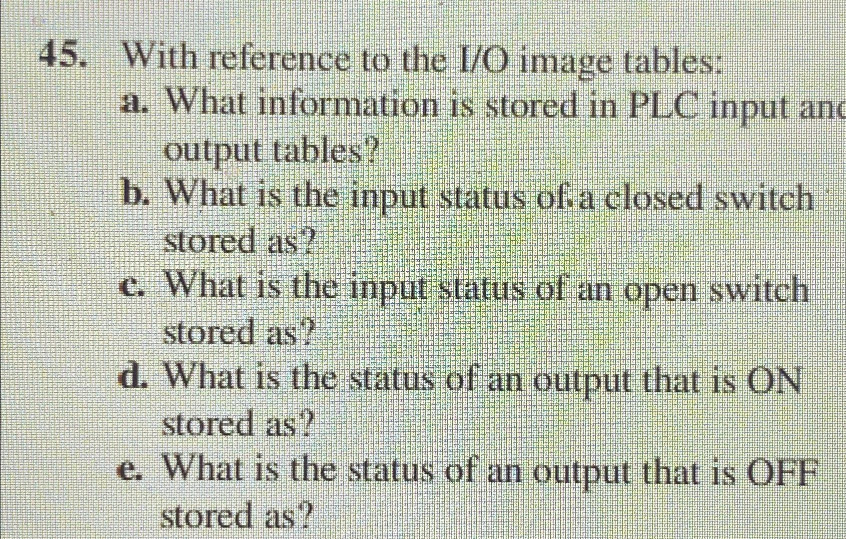 Solved With reference to the IO ﻿image tables:a. ﻿What | Chegg.com