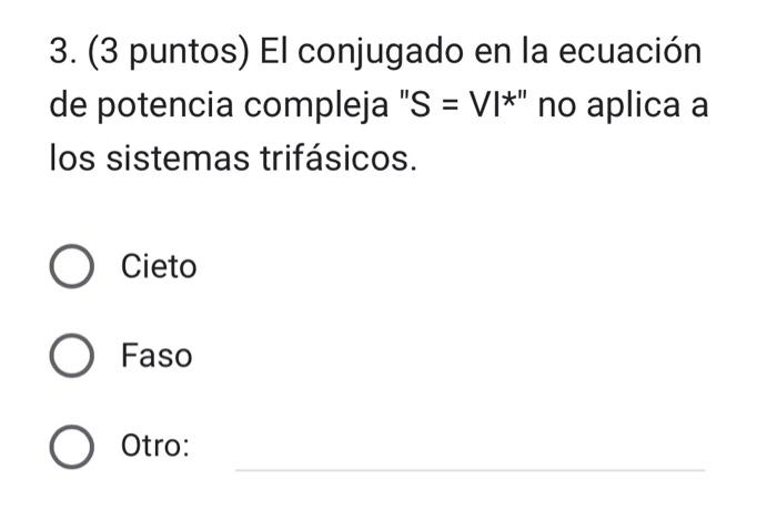 Solved The conjugate in the complex power equation "S = VI*" | Chegg.com