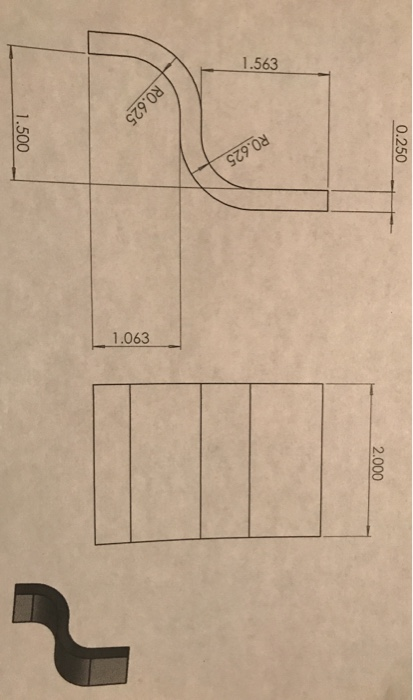 Solved Figure the total blank length (with correct bend | Chegg.com