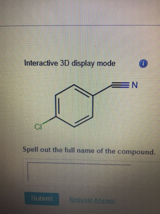 Solved Interactive 3D display mode @ 0 H,с- CH3 Spell out | Chegg.com