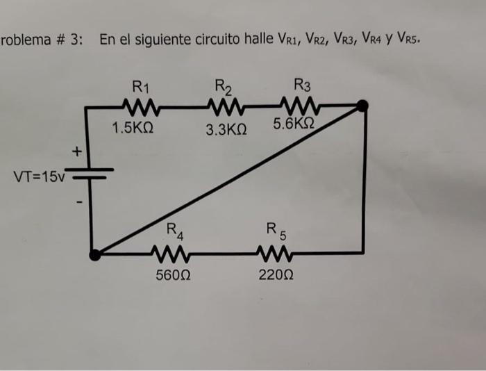 Solved In the following circuit find VR1, VR2, VR3, VR4 and | Chegg.com
