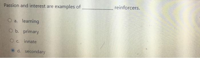 Solved What Effect Does A Fixed Ratio Schedule Have On The 2887
