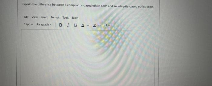 Solved Explain the difference between a compliance-based | Chegg.com