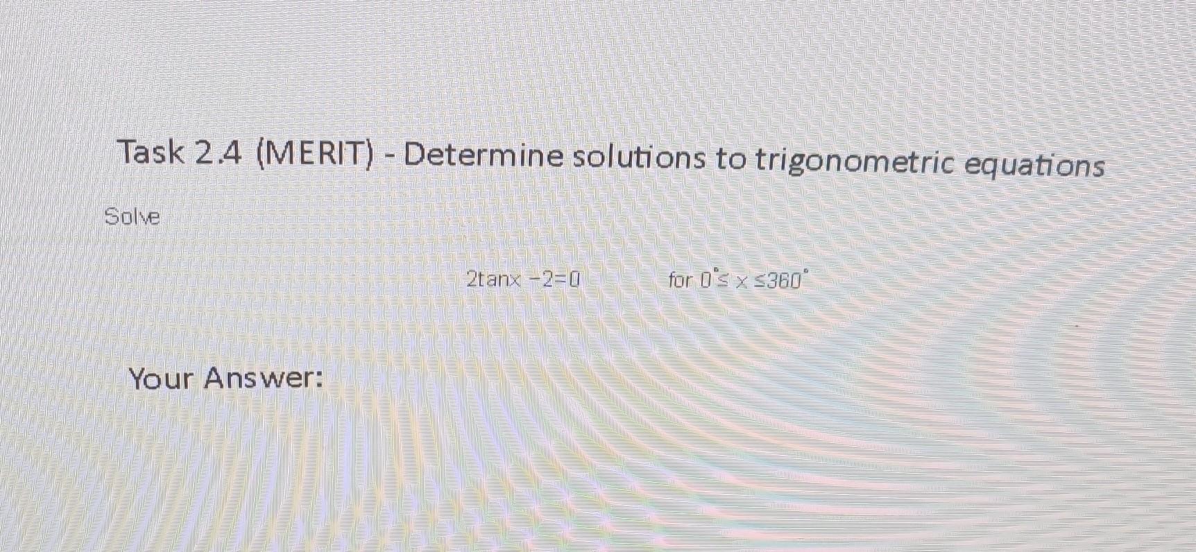 Solved Task 2.4 (MERIT) - Determine solutions to | Chegg.com