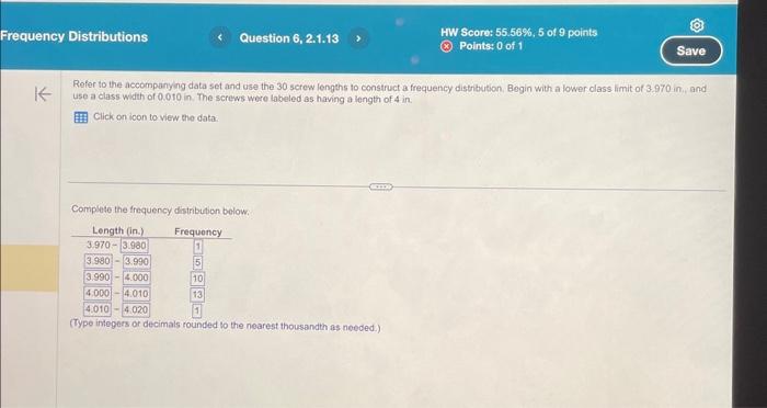 Solved Refer to the accompanying data set and use the 30 | Chegg.com