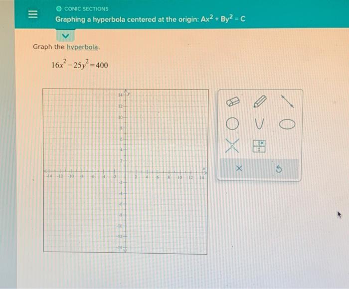 Solved Graph the hyperbola. 16x2−25y2=400 | Chegg.com