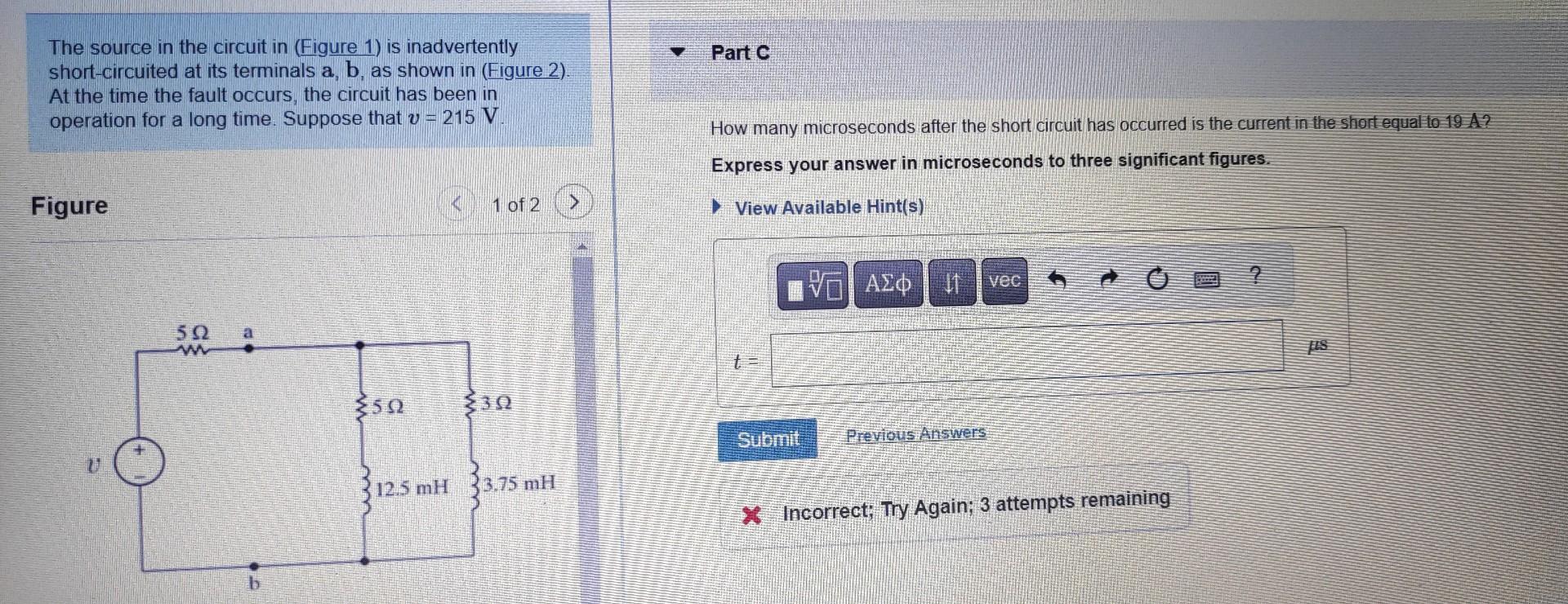 Solved The source in the circuit in (Figure 1) is | Chegg.com