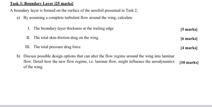 Solved Task 3: Boundary Iaver 125 marks ] A boundary layer | Chegg.com