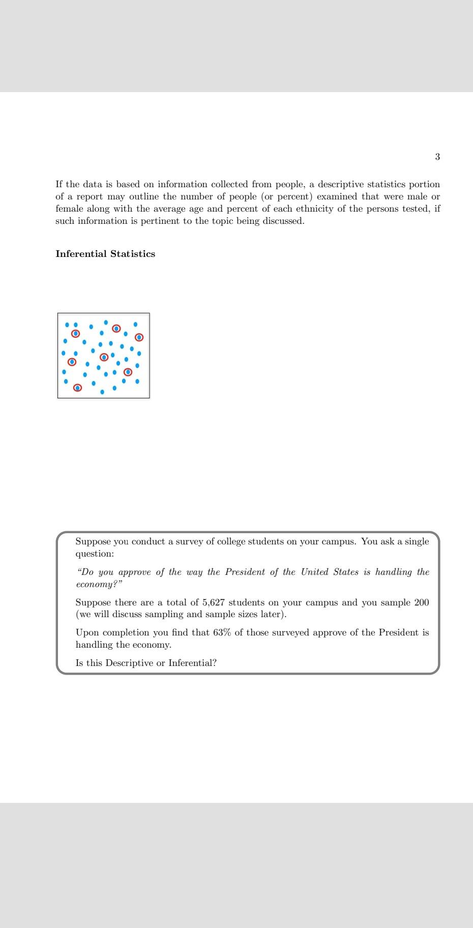Solved Population: Census: Sample: A subset (smaller group) | Chegg.com