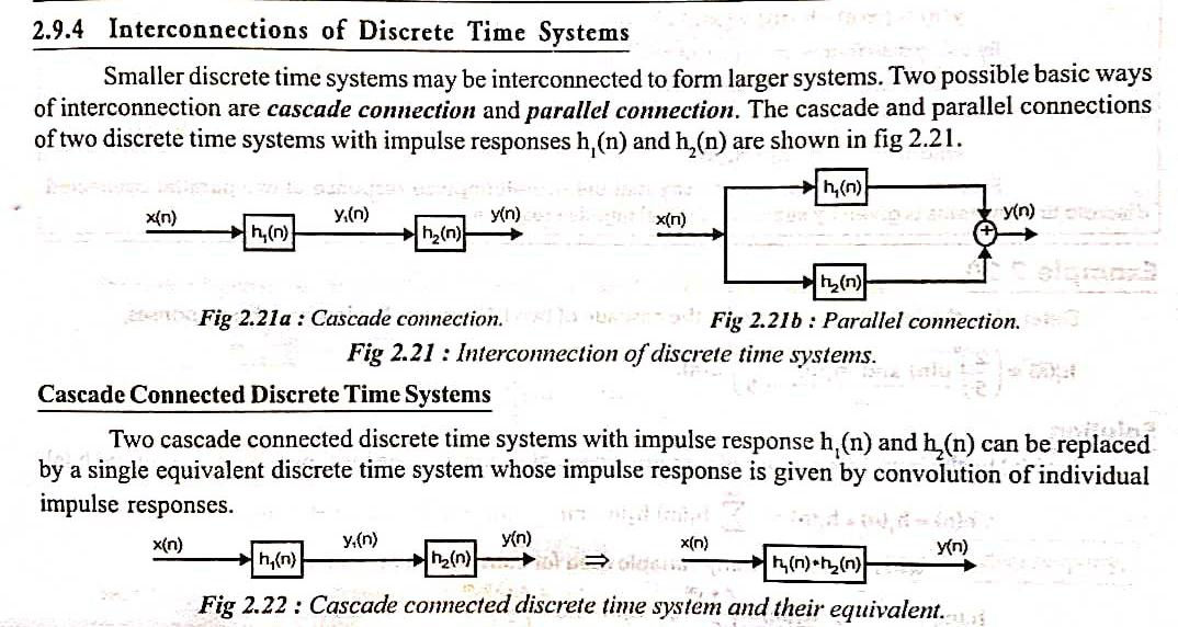2.9.4 Interconnections of Discrete Time Systems | Chegg.com