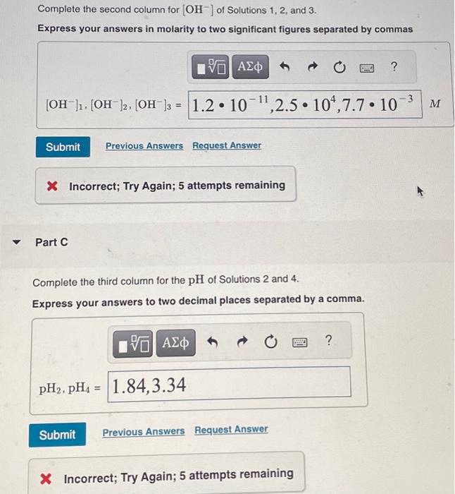 Solved Complete the table. (All solutions are at | Chegg.com