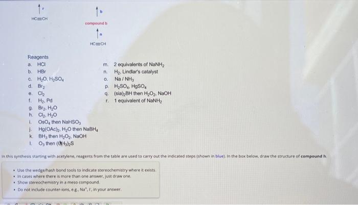 Solved The below synthesis was designed using the Organic | Chegg.com