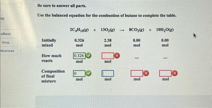 Solved Be sure to answer all parts. Use the balanced | Chegg.com