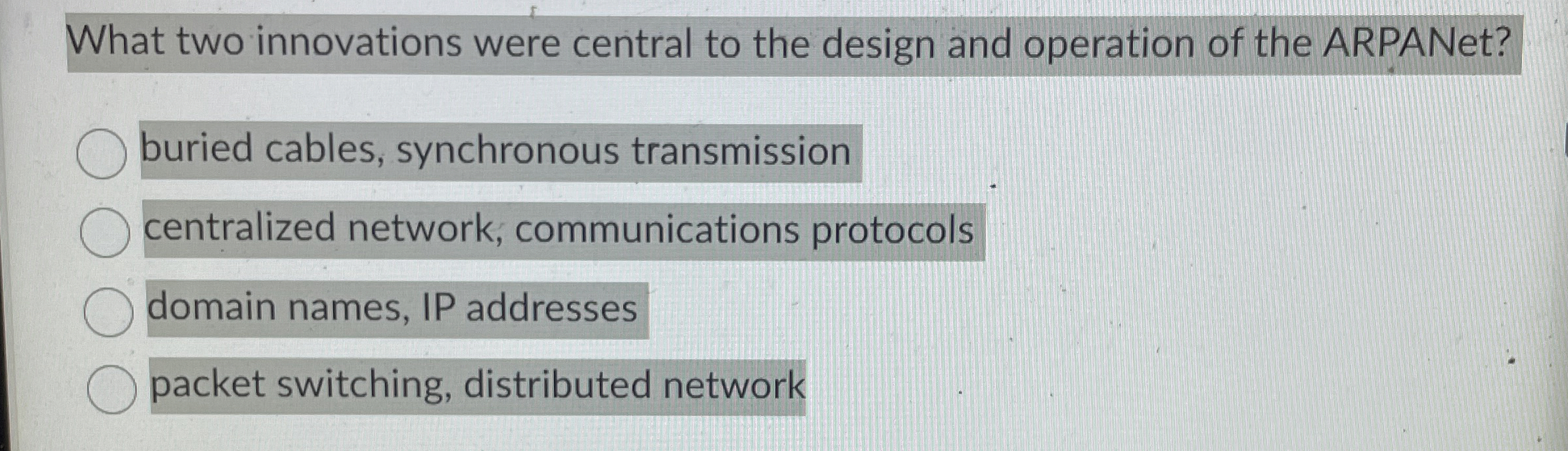 Solved What two innovations were central to the design and | Chegg.com
