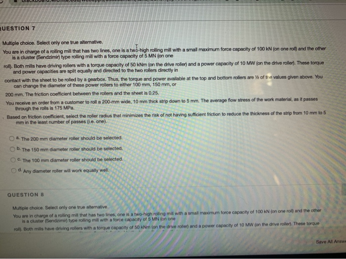 Solved UESTION 7 Multiple choice. Select only one true | Chegg.com