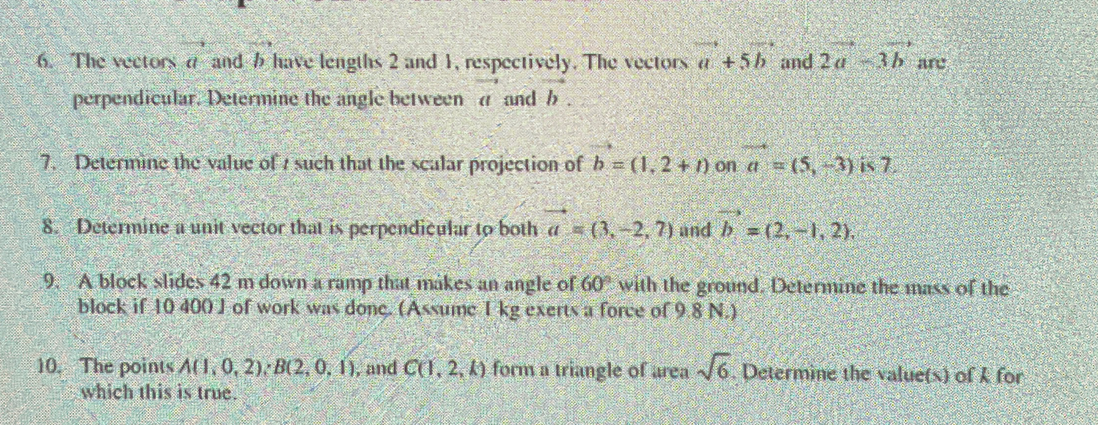 Solved Can someone please solve questions 8,9,10 | Chegg.com