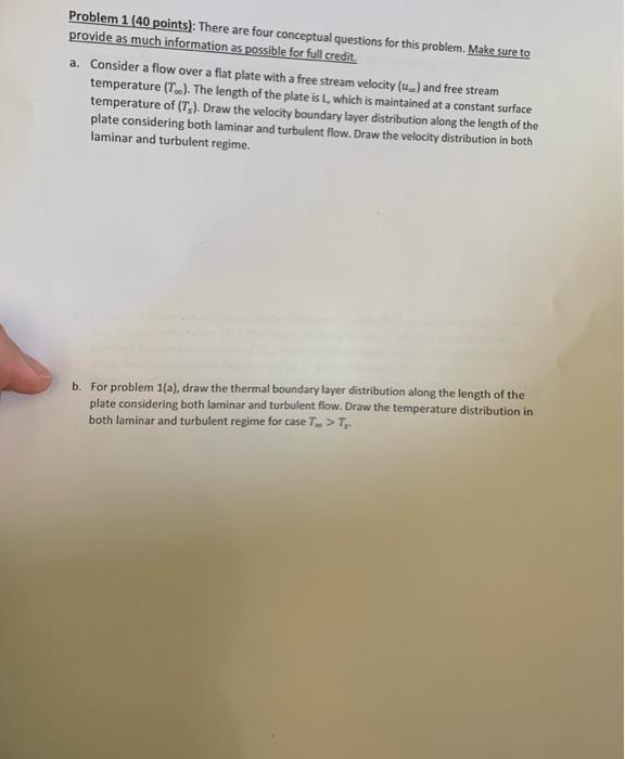 Problem 1 (40 points): There are four conceptual | Chegg.com