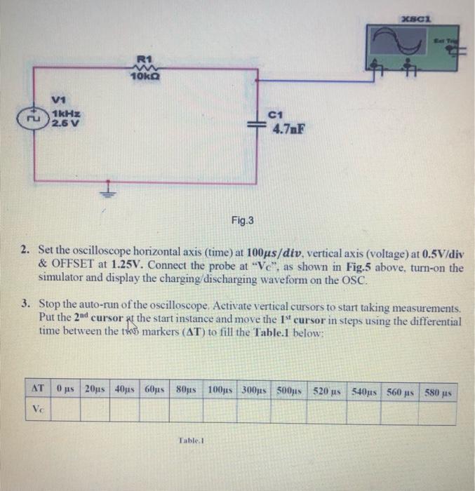 Solved 6. Use breadboard to build the RC circuit at Fig.6 | Chegg.com