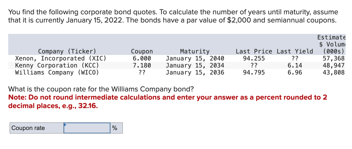 Solved You find the following corporate bond quotes. To | Chegg.com