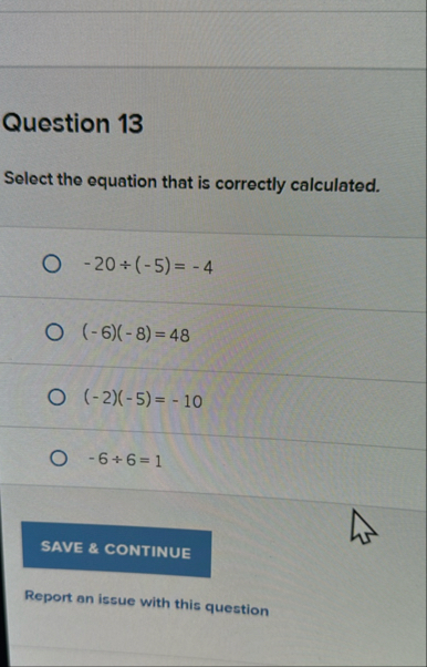 Solved Question 13Select the equation that is correctly | Chegg.com