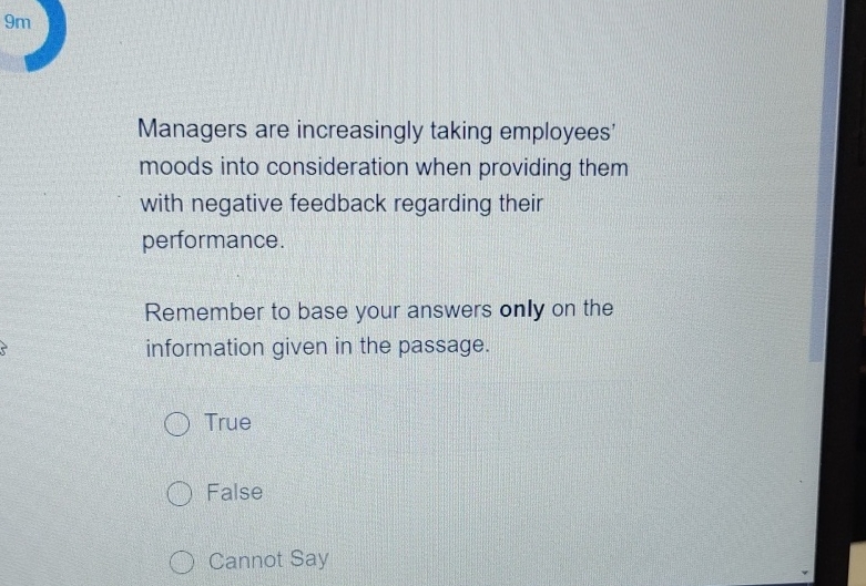 Solved Managers are increasingly taking employees' moods | Chegg.com