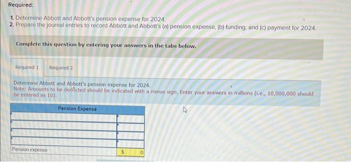 Solved Abbott and Abbott has a noncontributory, defined | Chegg.com