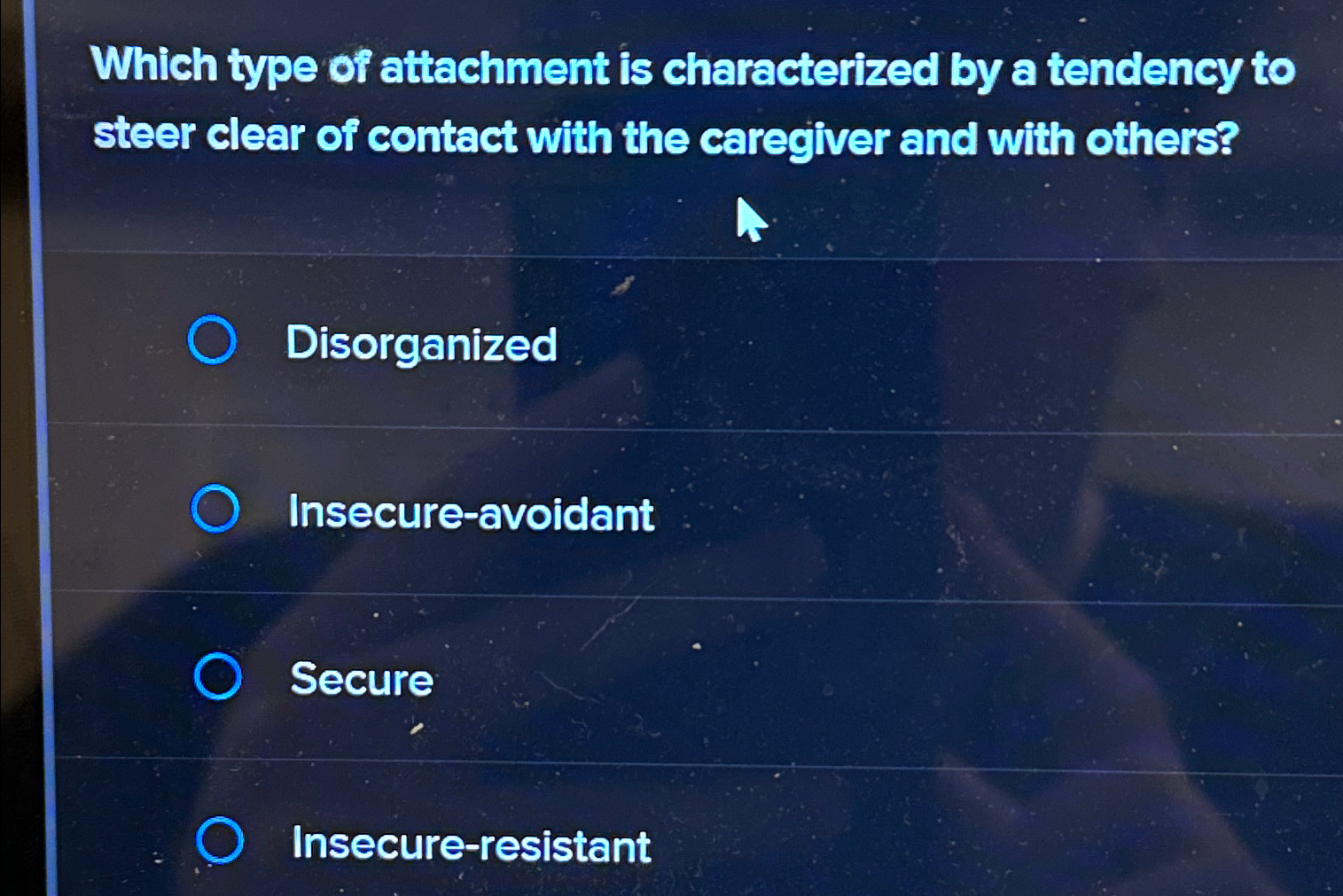 Solved Which type of attachment is characterized by a | Chegg.com