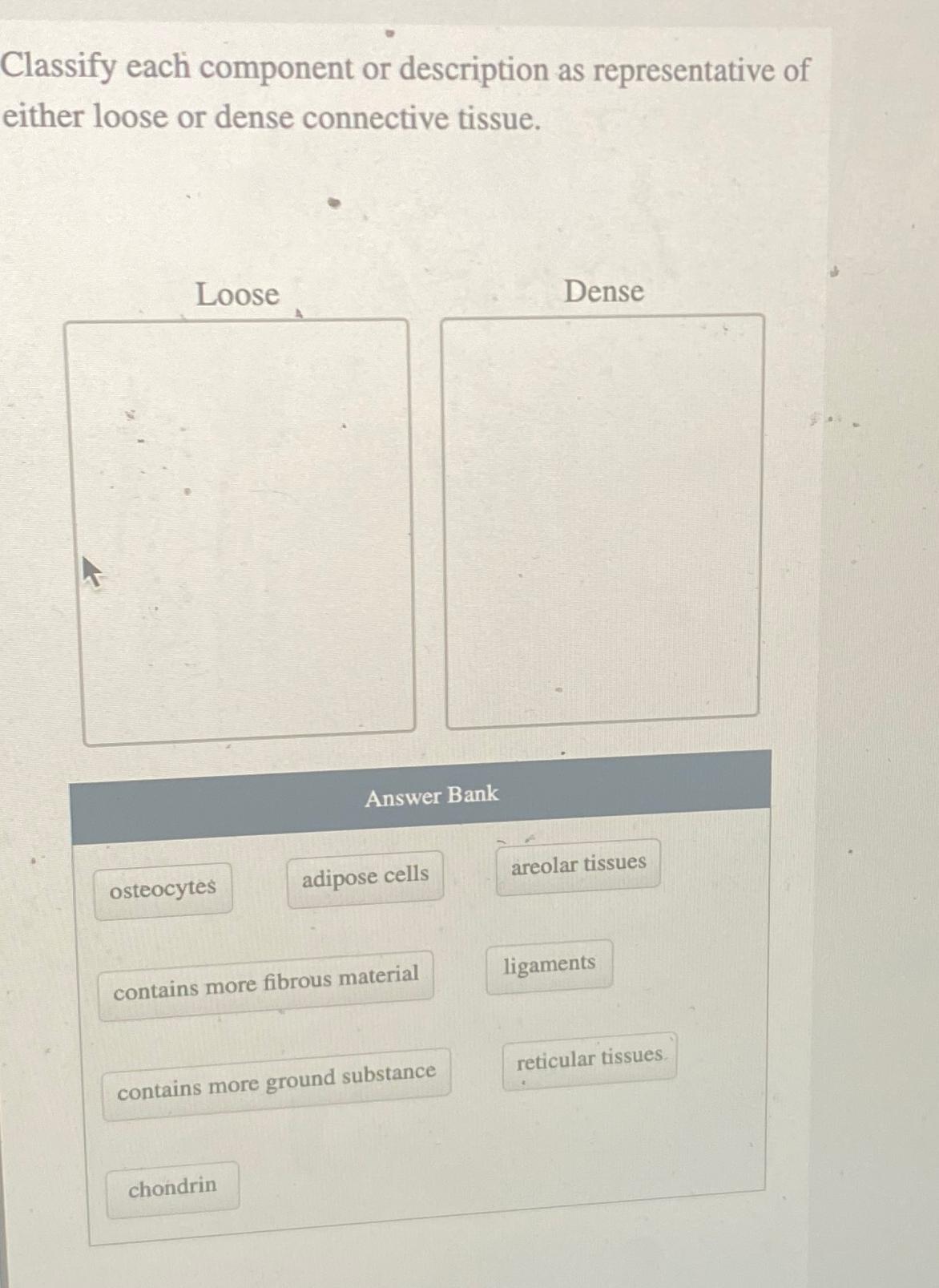 Solved Classify each component or description as | Chegg.com