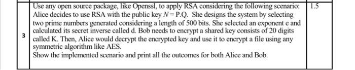 Solved Use any open source package, like Openssl, to apply | Chegg.com