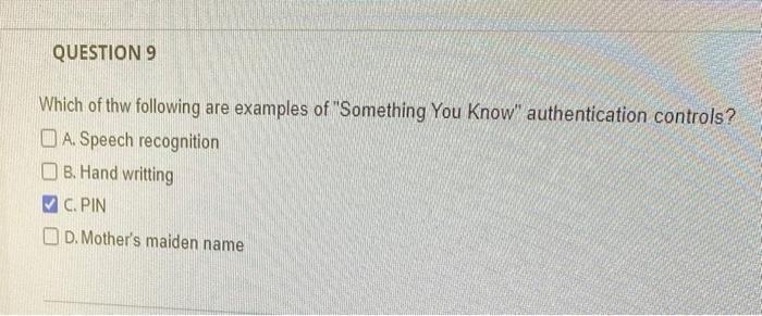 Solved QUESTION 9 Which of the following are examples of | Chegg.com