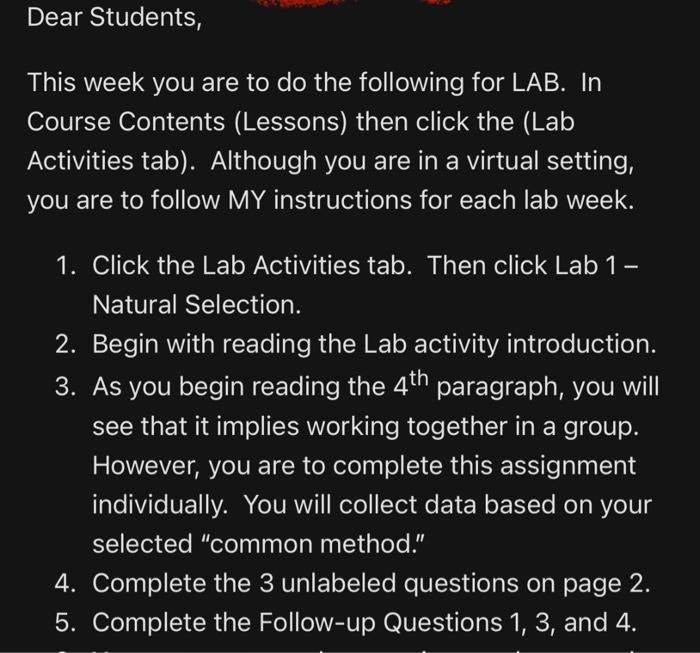 Solved This week you are to do the following for LAB. In | Chegg.com