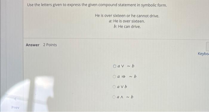 Solved Use the letters given to express the given compound | Chegg.com
