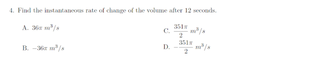 For items 3 - 4: A spherical balloon is being | Chegg.com