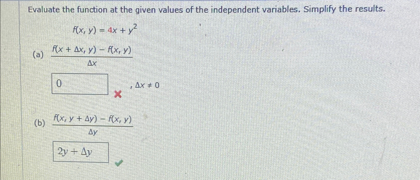 Solved Evaluate The Function At The Given Values Of The 0751