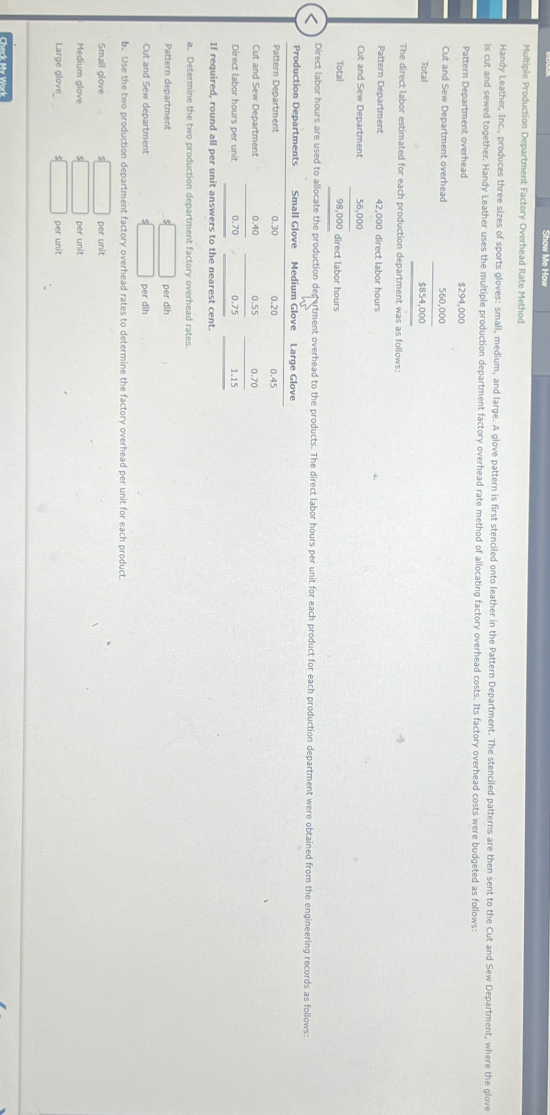 Solved Multiple Production Department Factory Overhead Rate | Chegg.com