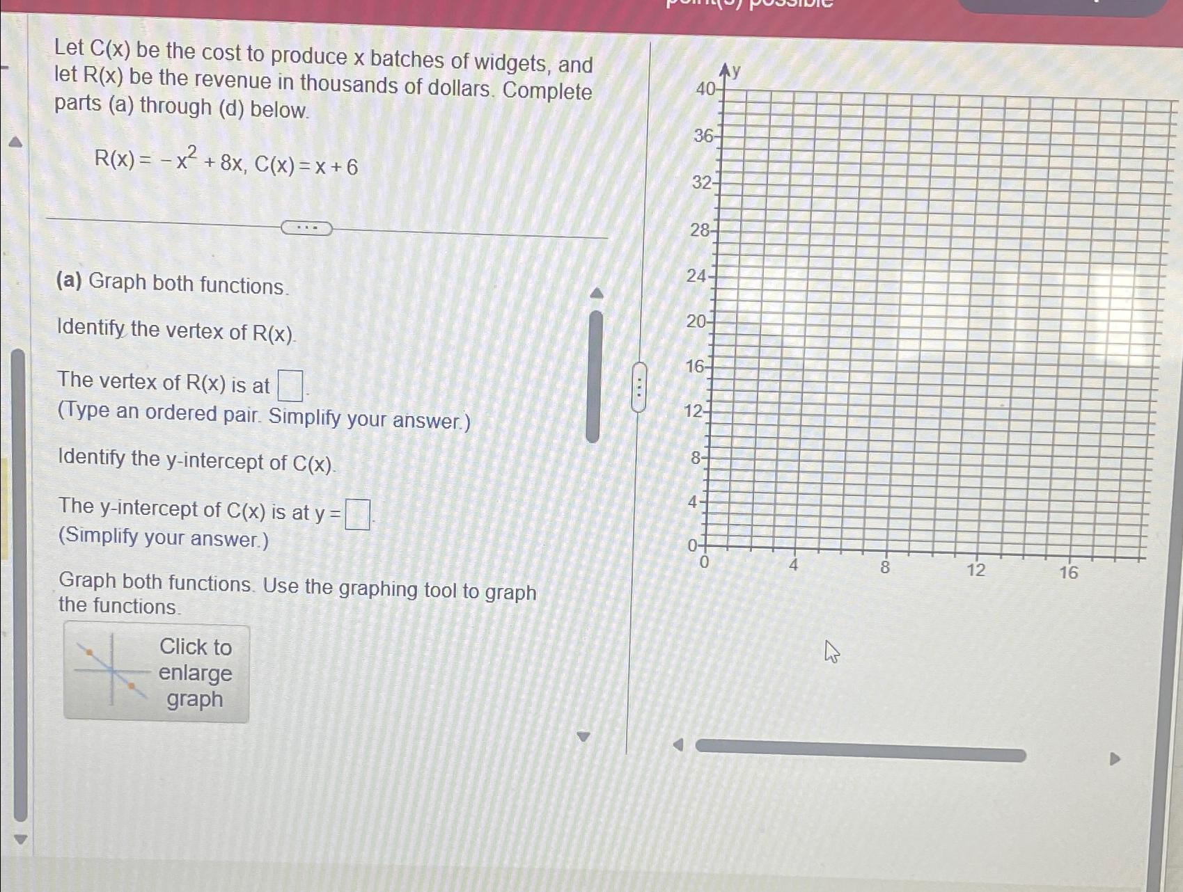 Solved Let C(x) ﻿be the cost to produce x ﻿batches of | Chegg.com