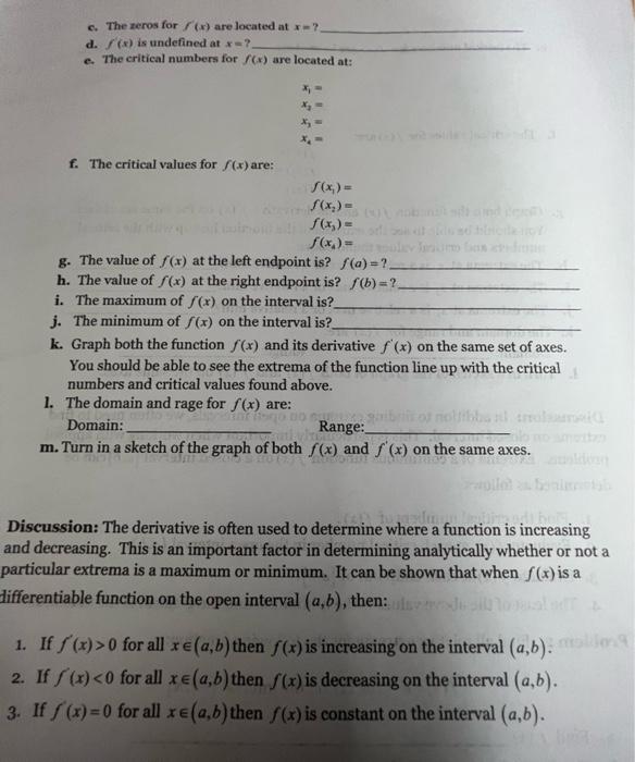 Solved Problem 2 Find All Relative Extrema For The
