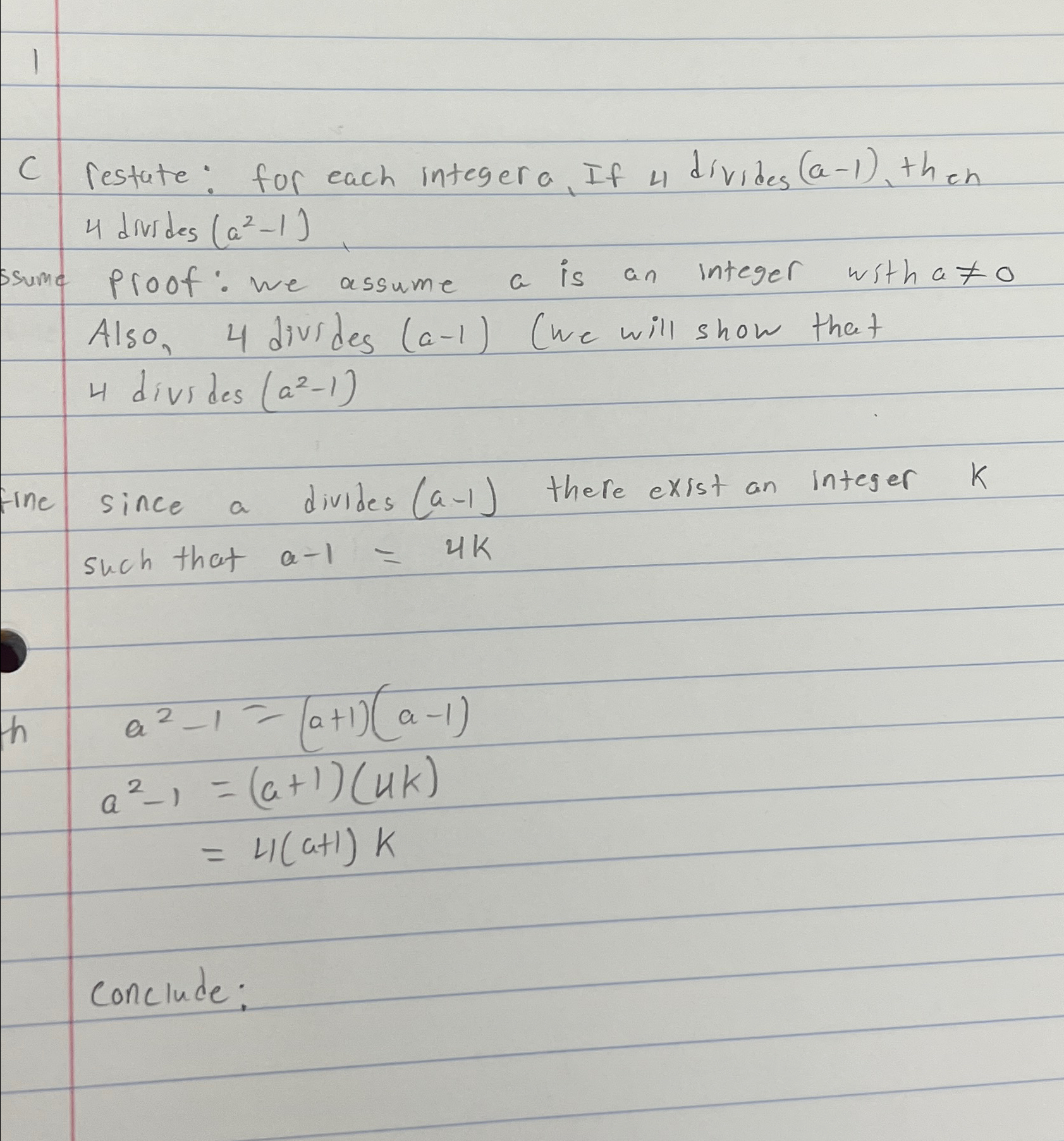 Solved a|(b-c)|(b) ﻿For each ninZ, if n ﻿is an odd integer, | Chegg.com