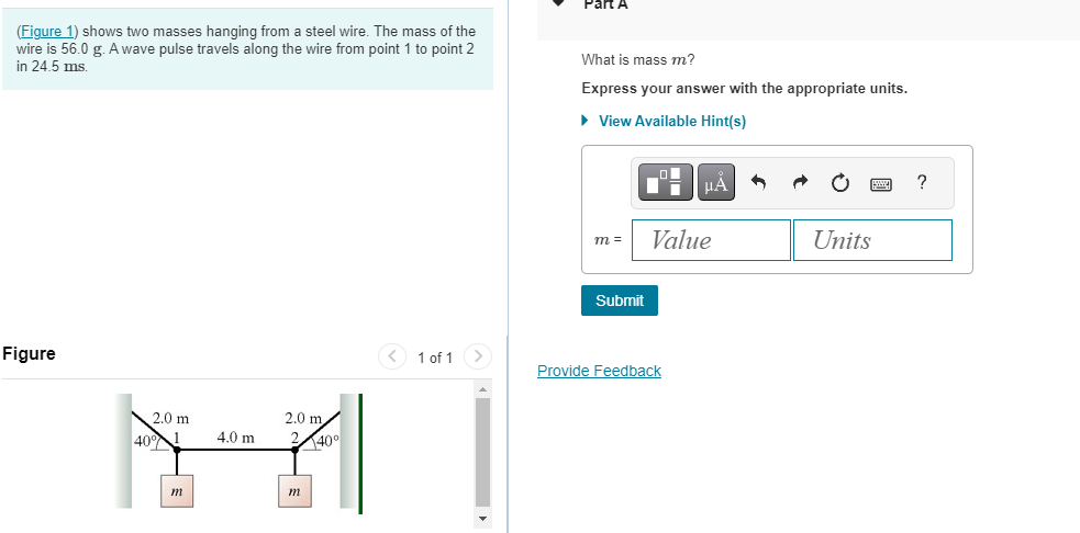 Solved (Figure 1) ﻿shows two masses hanging from a steel | Chegg.com