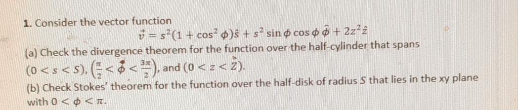 Solved Consider the vector | Chegg.com