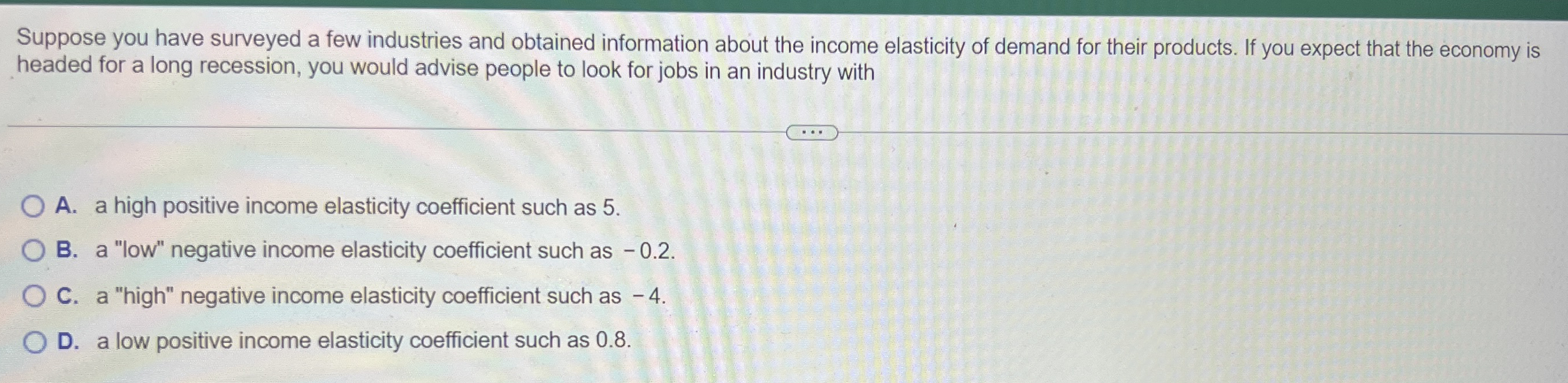 Solved Suppose you have surveyed a few industries and | Chegg.com