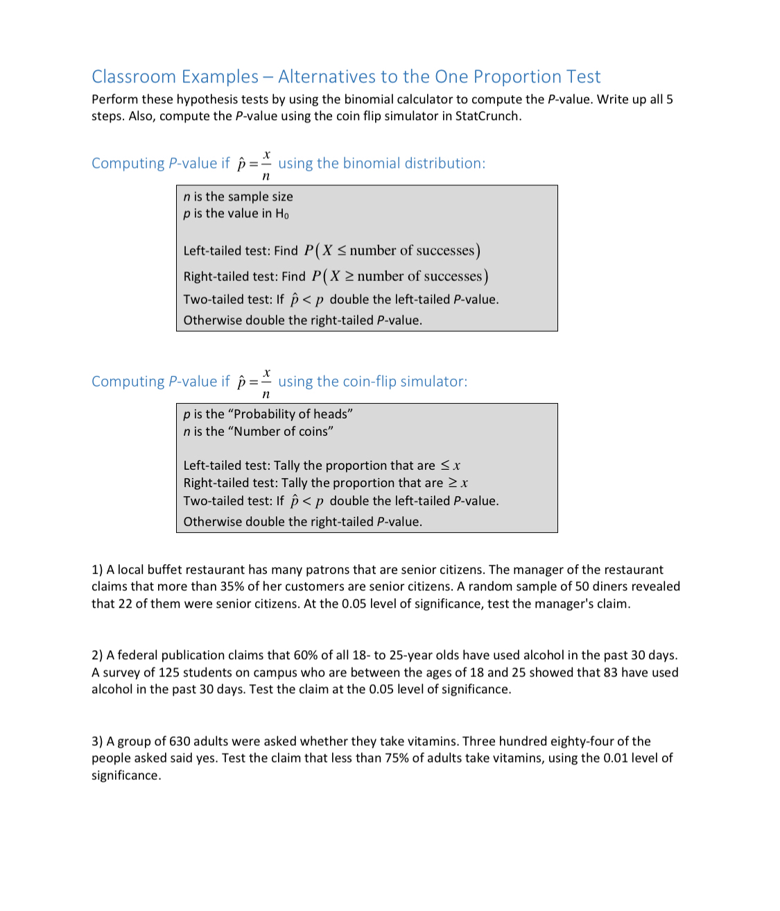 Solved Answer all 3 ﻿questions Classroom Examples - | Chegg.com