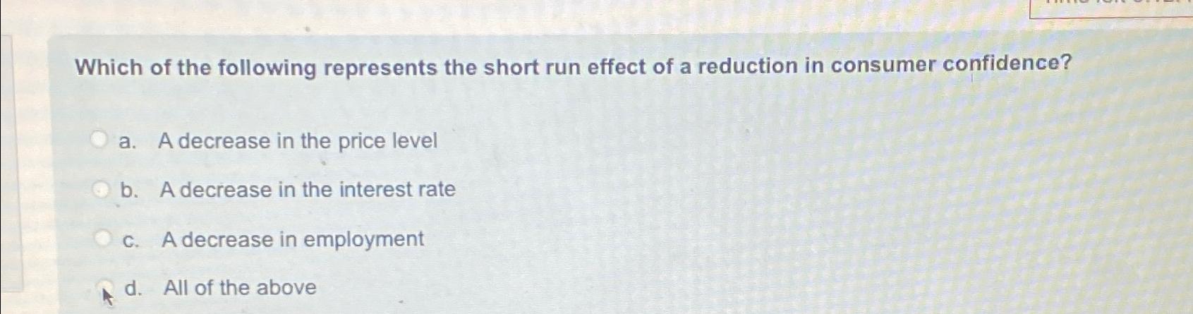 Solved Which of the following represents the short run | Chegg.com