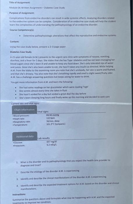 Solved Title of Assignment: Module 06 Written Assignment | Chegg.com