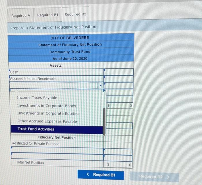 Solved Prepare a Statement of Fiduciary Net Position.Prepare | Chegg.com