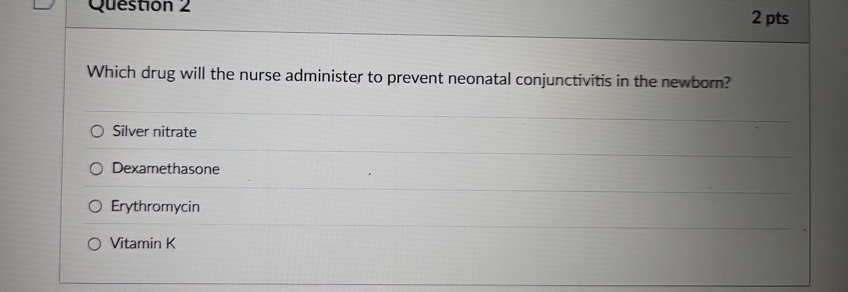 Solved Which drug will the nurse administer to prevent | Chegg.com