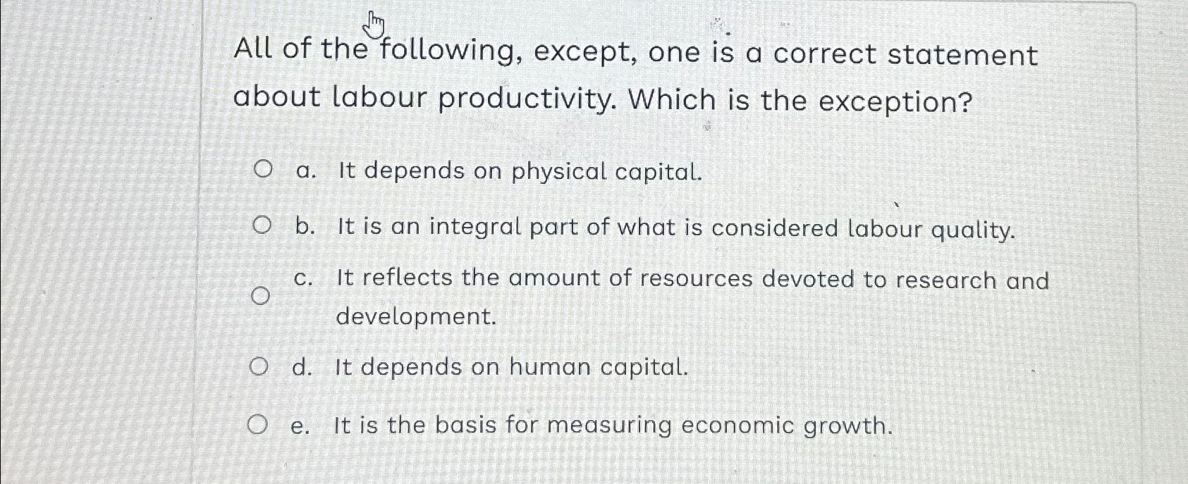 Solved All of the following, except, one is a correct | Chegg.com