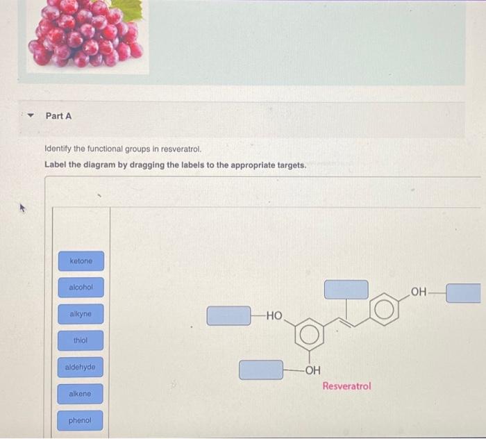 Solved Part A Identify the functional groups in resveratrol. | Chegg.com Solved Part A Identify the functional groups in resveratrol. | Chegg.com
