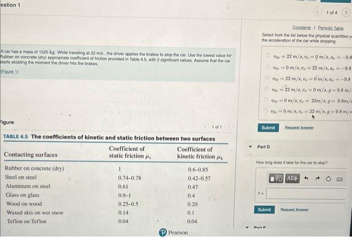 Solved Constants I Penodic Table Soloct from the list below | Chegg.com